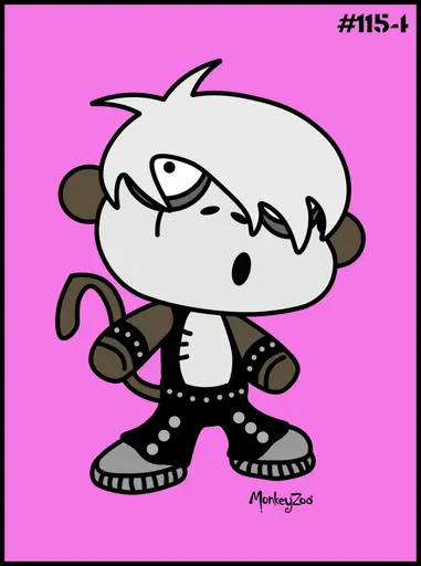Emo Monkey #254 | MintGarden