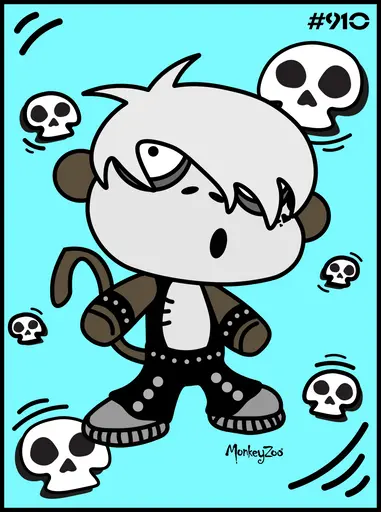 Emo Monkey #10 | MintGarden