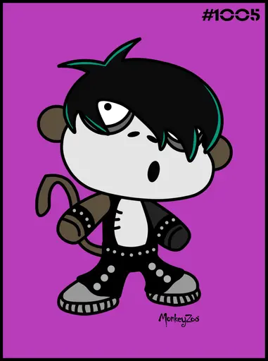 Emo Monkey #105 | MintGarden