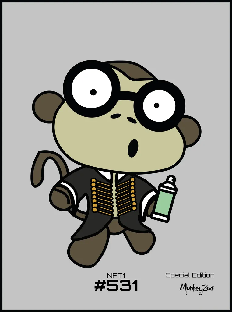 NFT1 special edition Monkeyzoo collection #531 | MintGarden