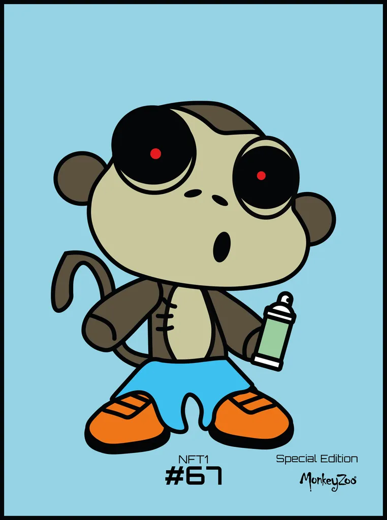 NFT1 special edition Monkeyzoo collection #67 | MintGarden